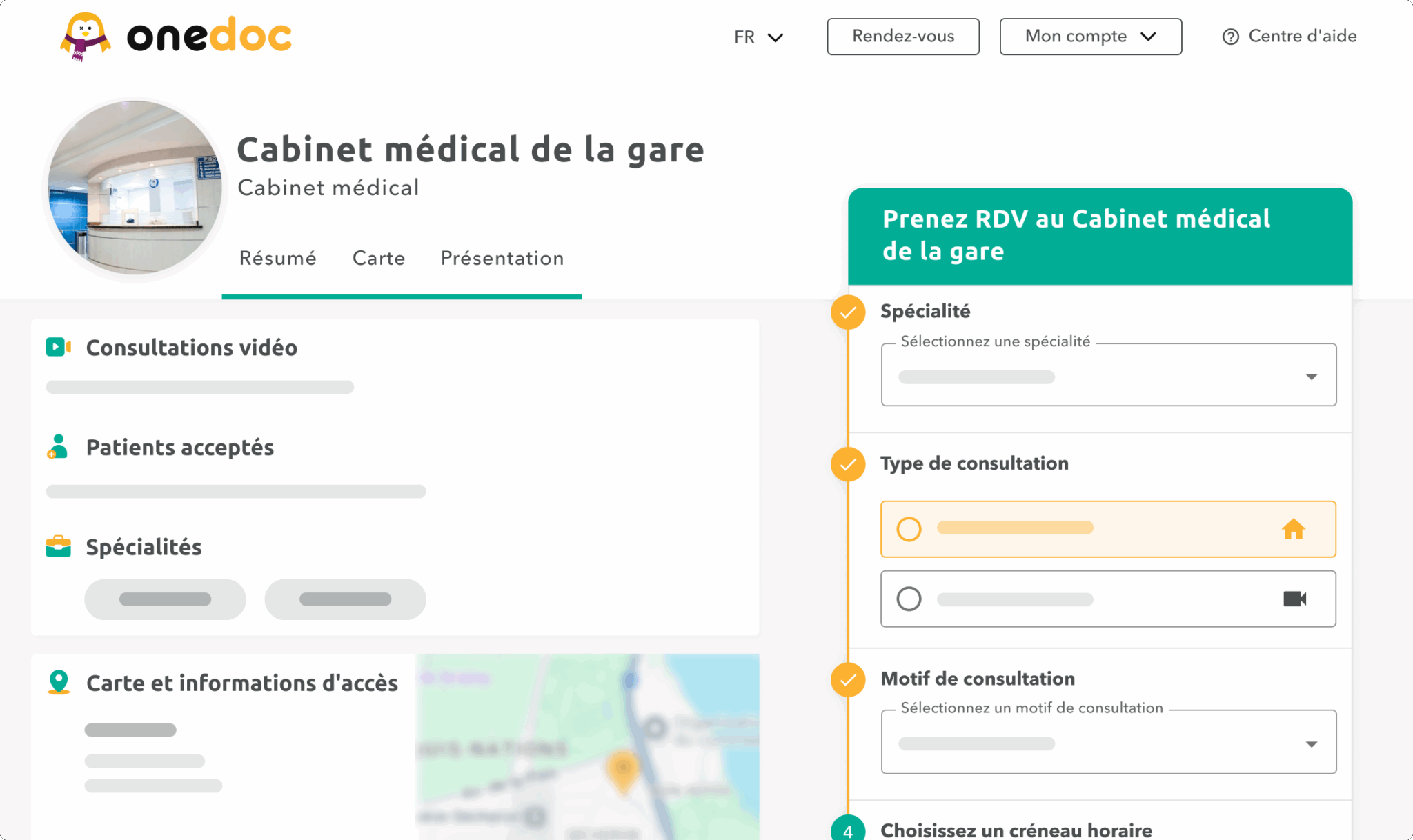 Cas utilisateur: gestion de centre médical avec OneDoc Pro