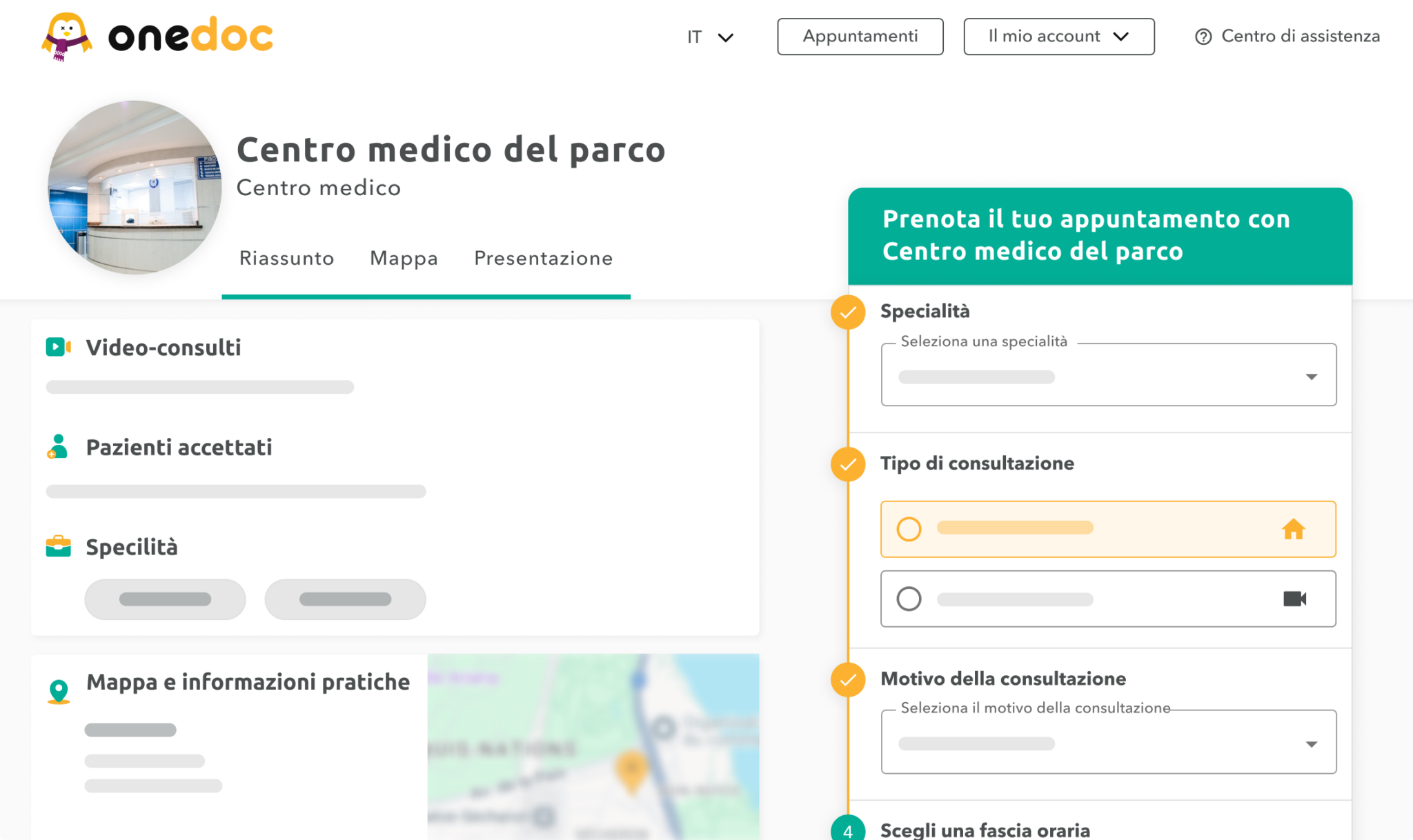 Caso d'uso: Gestire efficacemente un centro medico